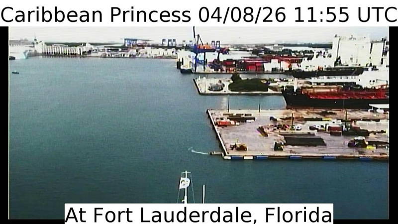 Current position Caribbean Princess Ship's position